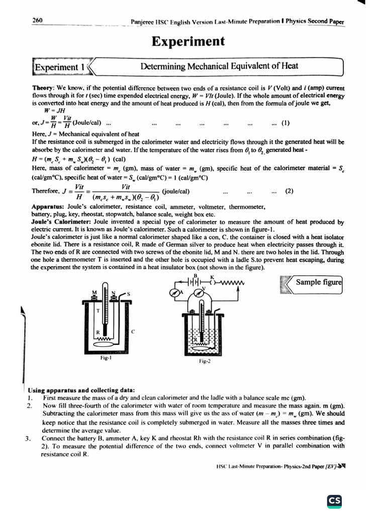 HSC Physics 2nd Paper Practical | PDF