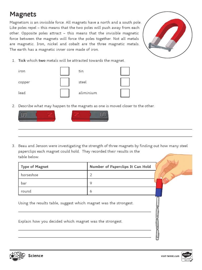 Magnets Feedforward Sheet | PDF