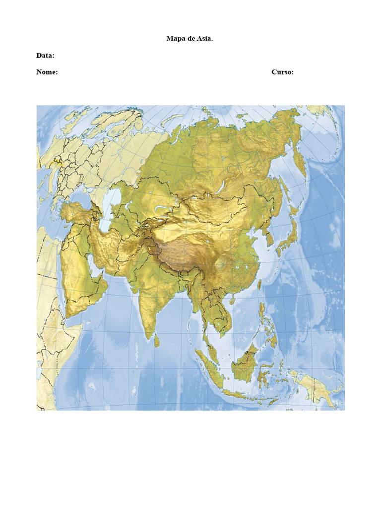 Accidentes Geográficos de Asia | PDF