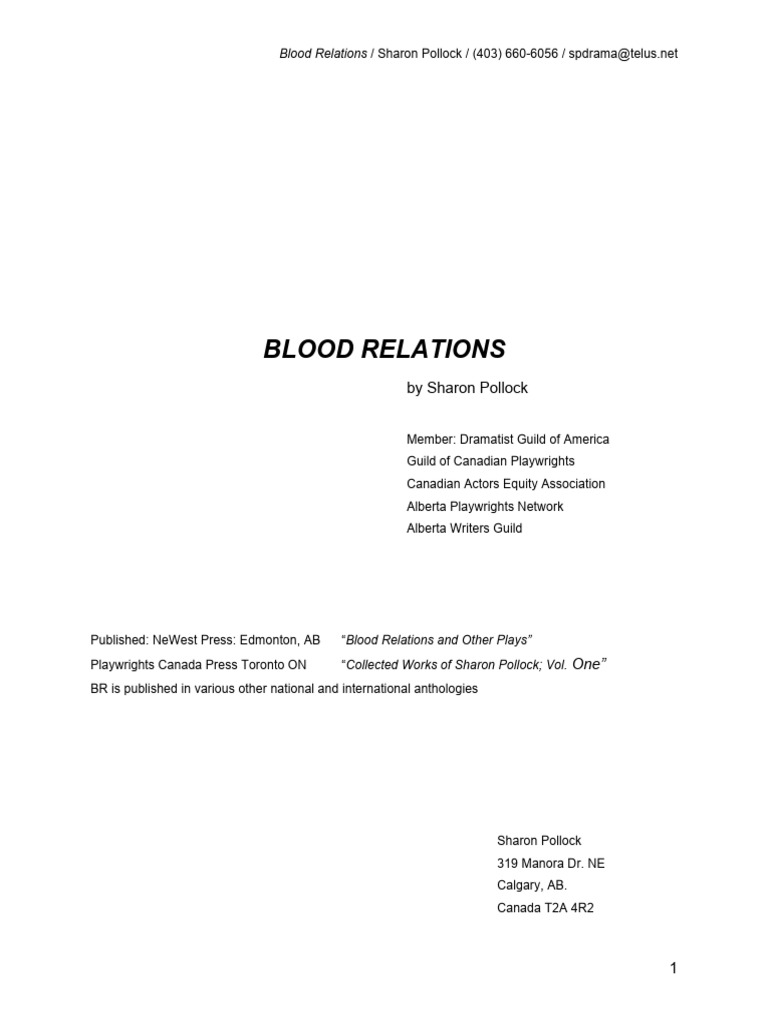 Blood Relations | PDF