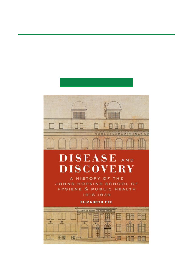 History of Johns Hopkins Public Health | PDF | Public Health