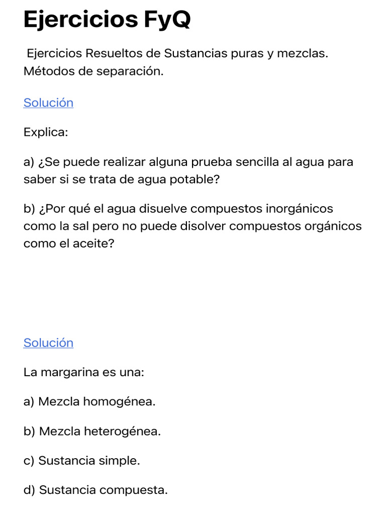 Ejercicios FyQ | PDF