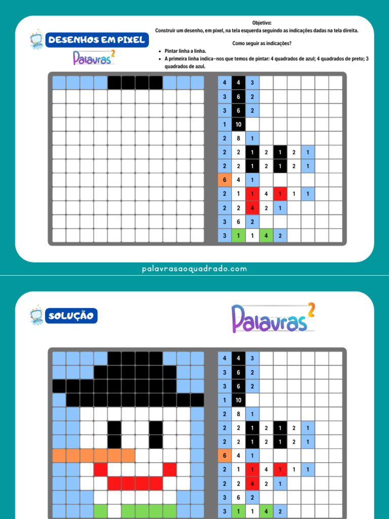 Desenho de Boneco Pixelado | PDF