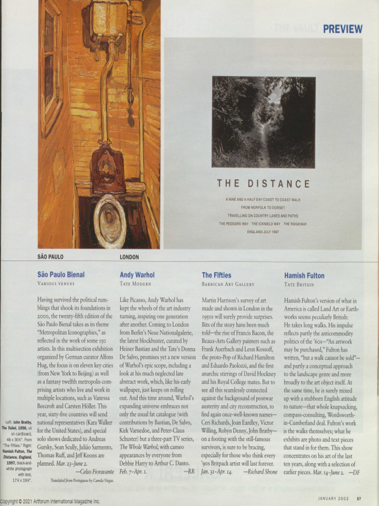 Hamish Fulton: British Land Art Explored | PDF