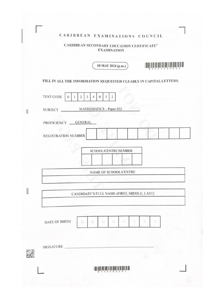 2024_MAY_JUNE_CSEC_MATHEMATICS_P03 | PDF