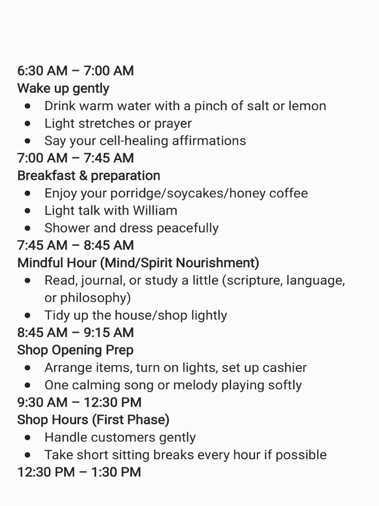 Example of Healthy Schedule - 250507 - 013447 | PDF