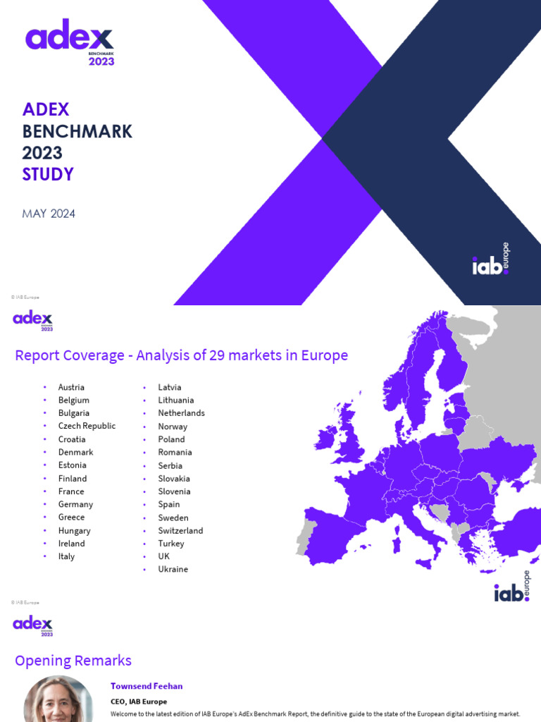 Iab Europe Adex Benchmark 2023 Report | PDF | Inflation | Consumer Price Index