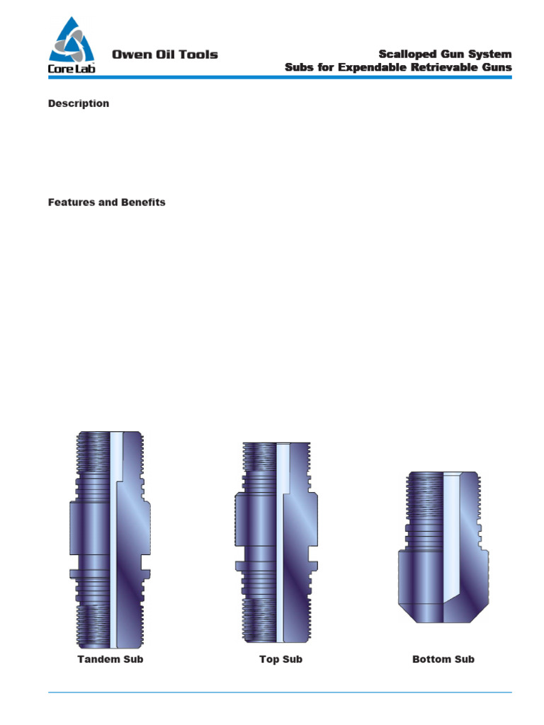 Tandem Sub and Gun System Overview | PDF | Equipment