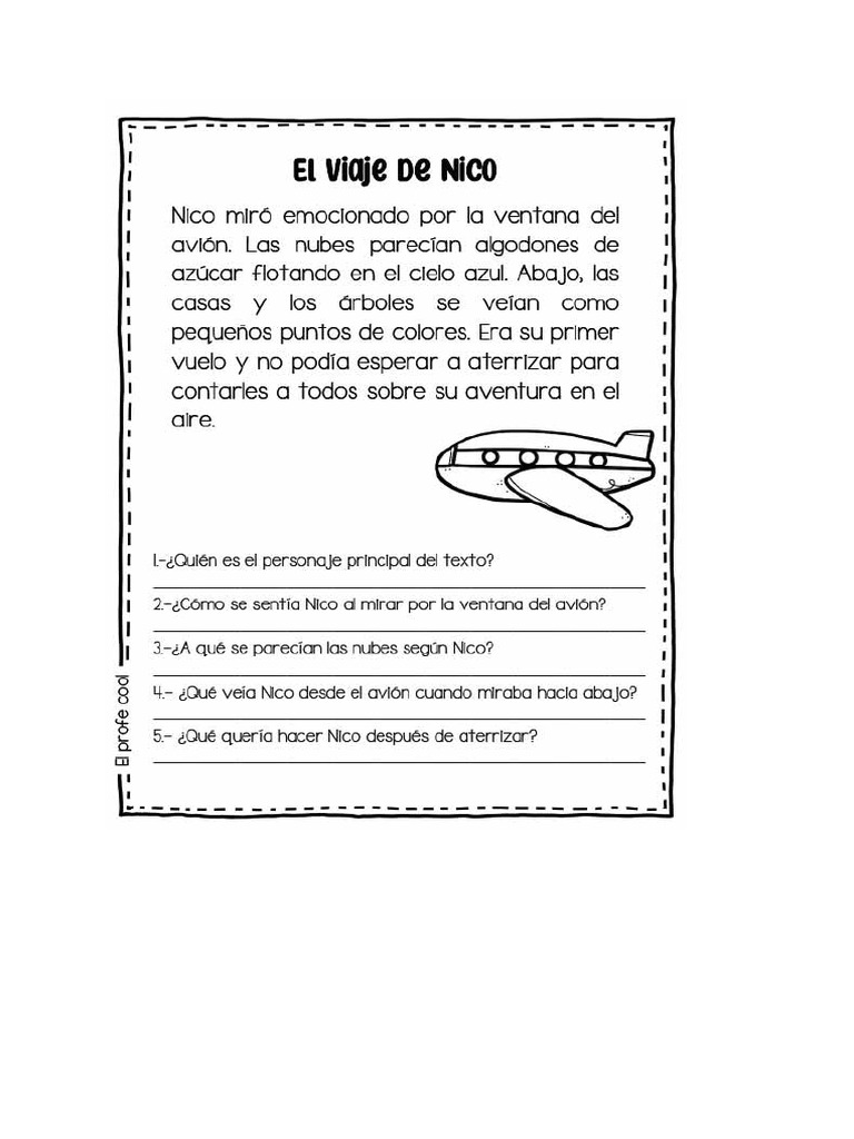 Comp Lectora Viaje | PDF