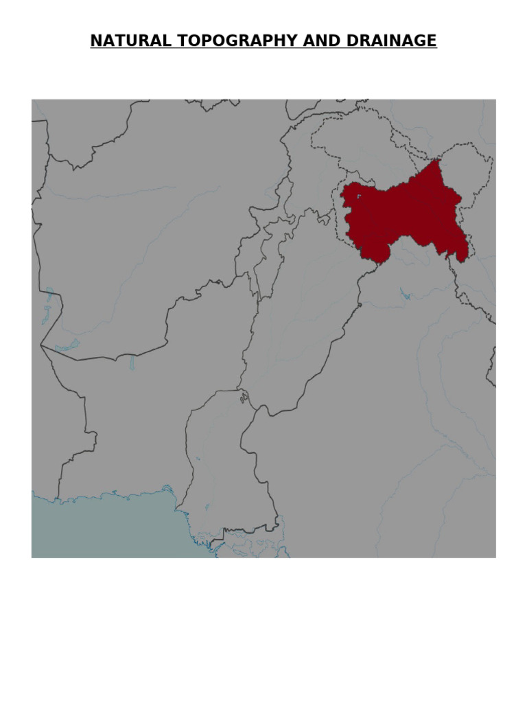 Natural Topography and Drainage Maps | PDF