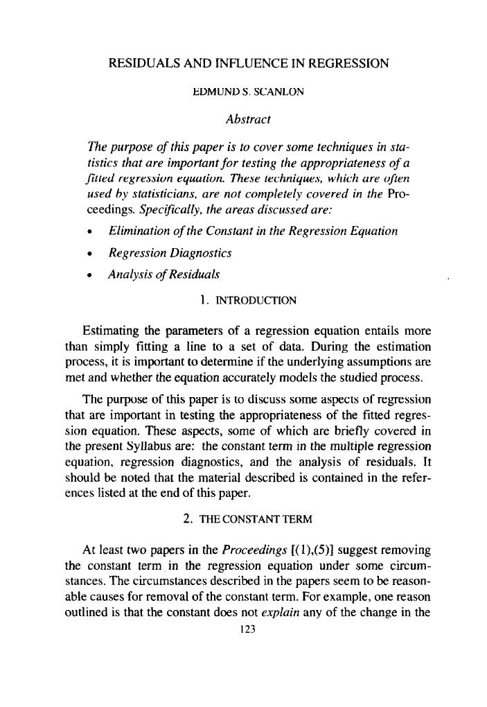Edmund S. Scanlon | PDF | Errors And Residuals | Outlier