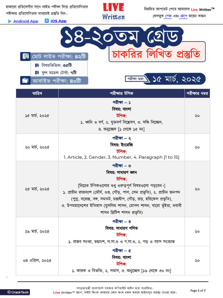 14-20 Grade Job Routine | PDF