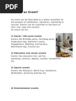 Event Planning Template | PDF | Strategic Communication | Business