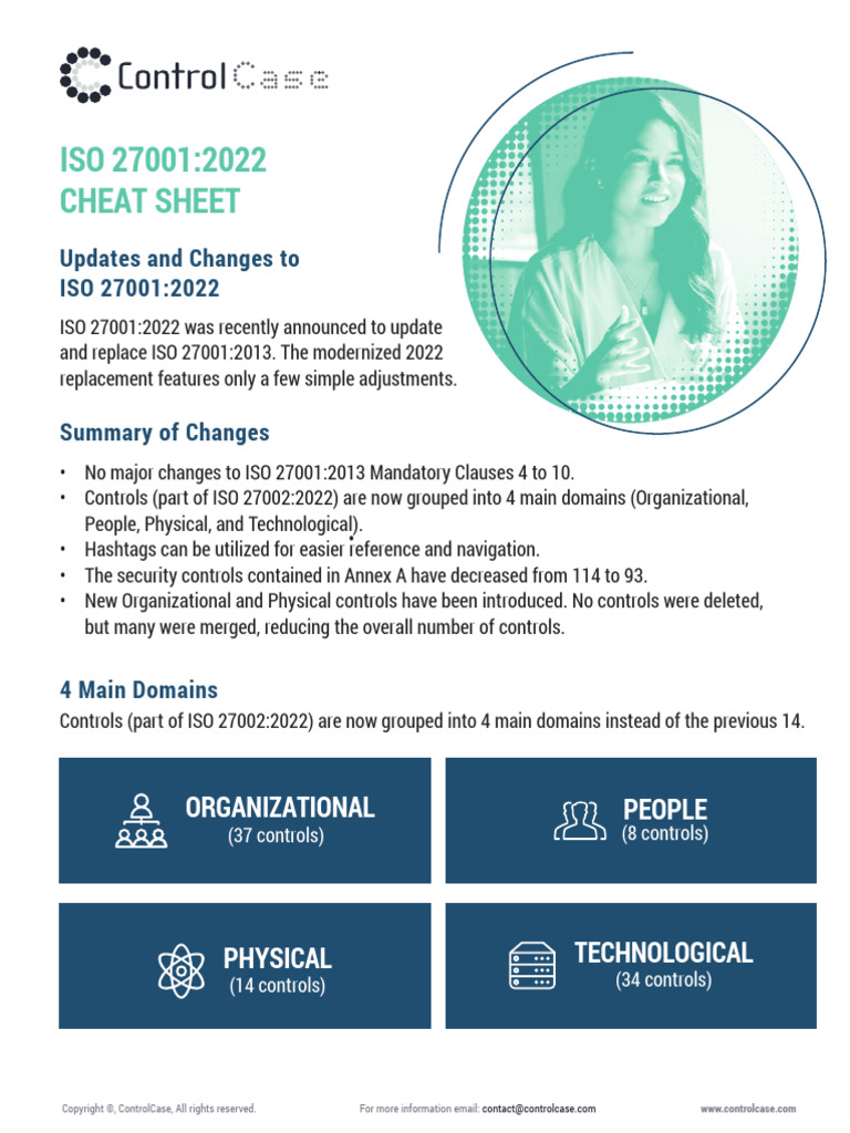 ISO 27001 2022 Cheat Sheet v2 | PDF | Payment Card Industry Data ...