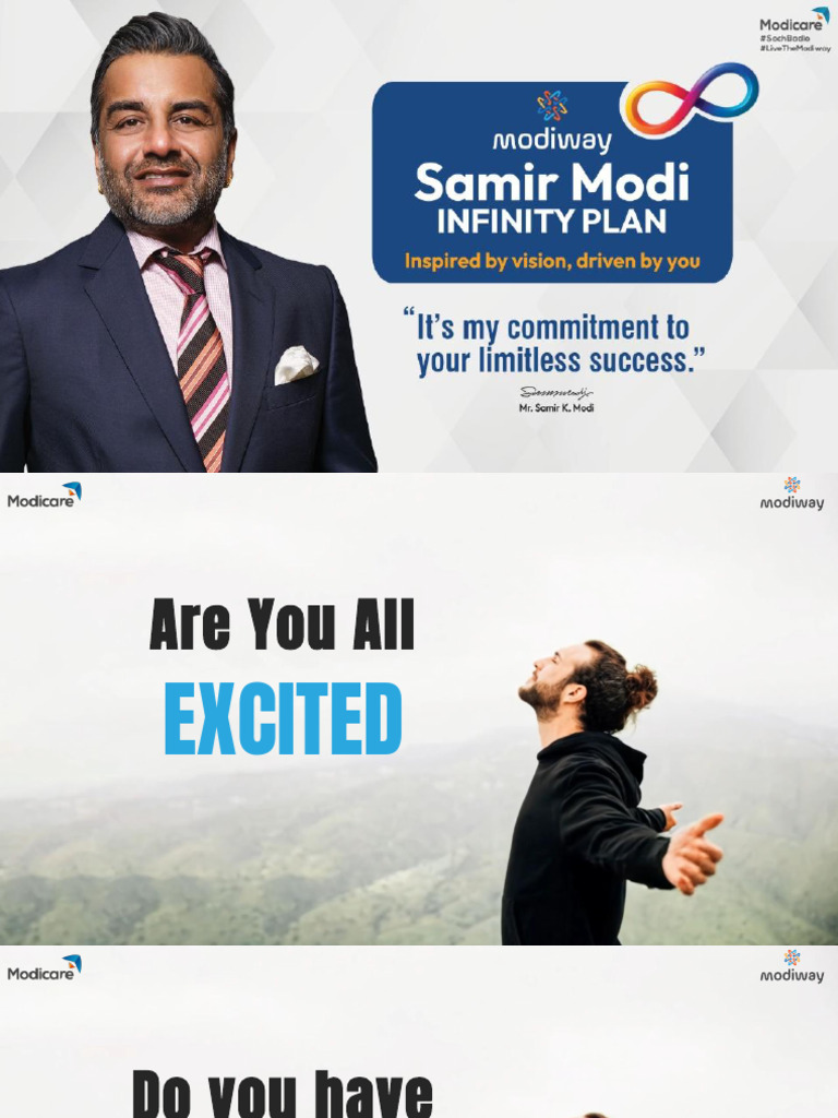 Samir Modi Infinity Plan Launch Training 2nd May | PDF | Economies