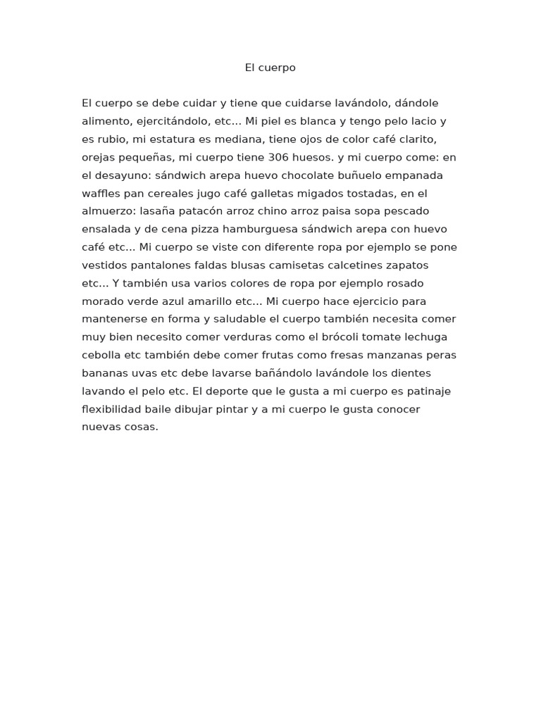 El Cuerpo | PDF