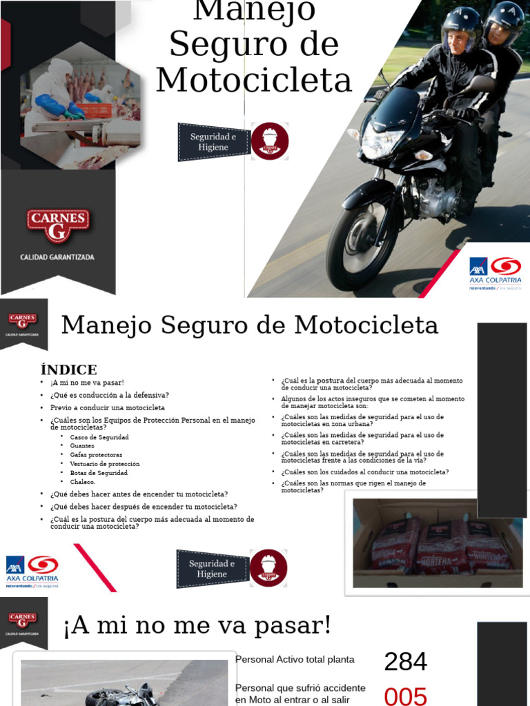 Manejo Seguro de Motocicletas | PDF | Motocicleta | Transporte