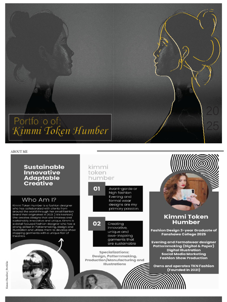Portfolio Fashion Design - Black and Gold Layout | PDF | Aesthetics ...