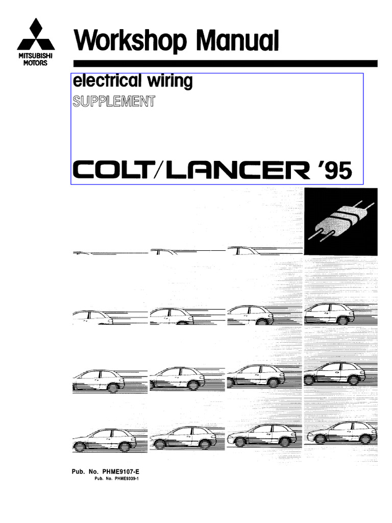Phme9107-E Colt Lancer 95 Electrical Wiring Cover | PDF