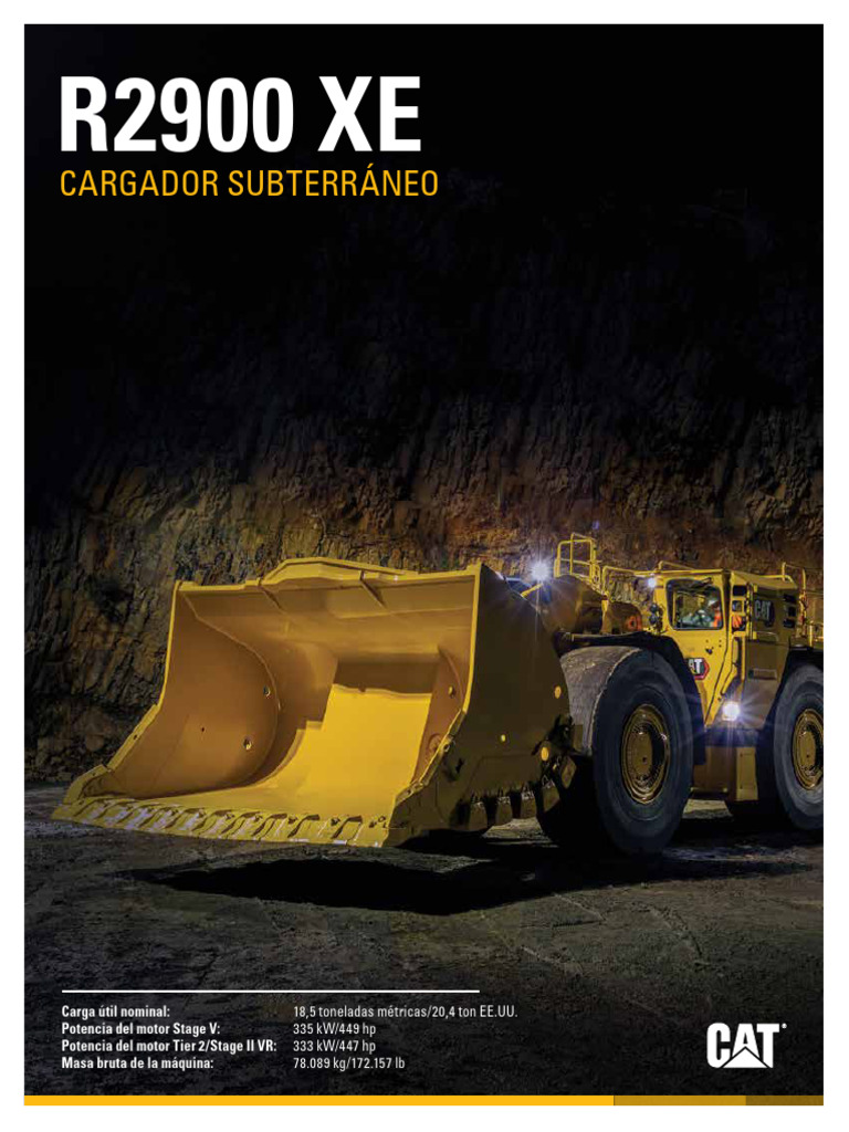 Folleto del producto R2900 XE | PDF | Motor diesel | Minería