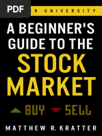 A Beginners Guide To The Stock Market Ev - Matthew R Kratter | PDF ...