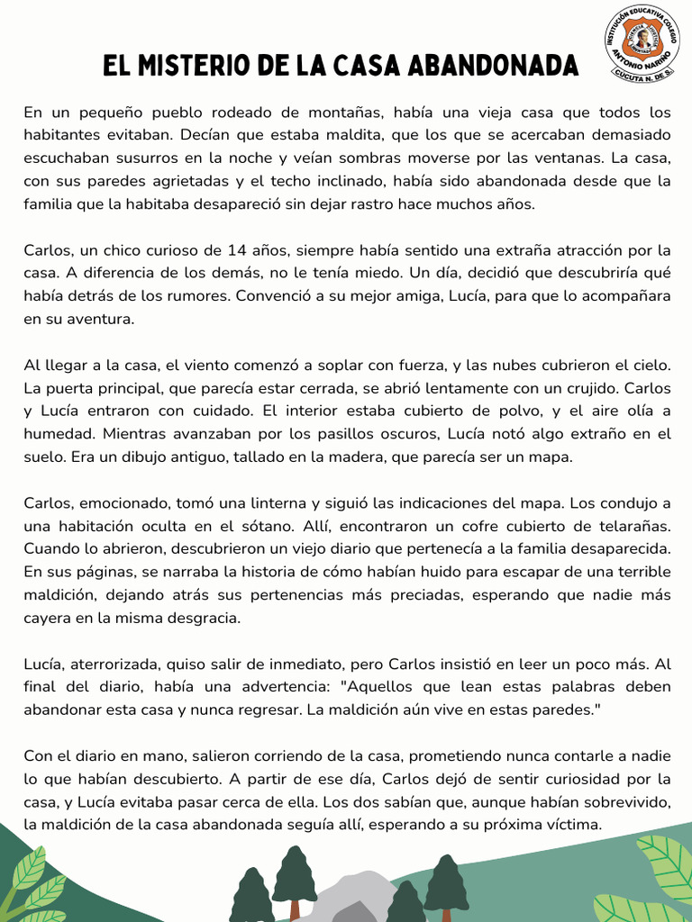 El misterio de la casa abandonada | PDF