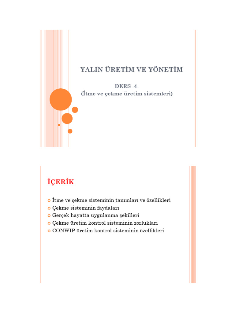 YalŤn Šretim Y"netim 4 | PDF