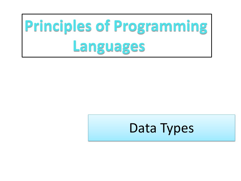 PPL (Unit2 Data Types) | PDF | Pointer (Computer Programming) | Data Type