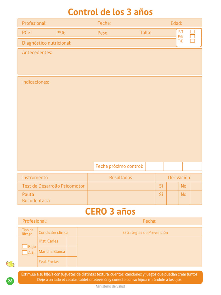Cuaderno Salud Nino a 2019-30-70 | PDF