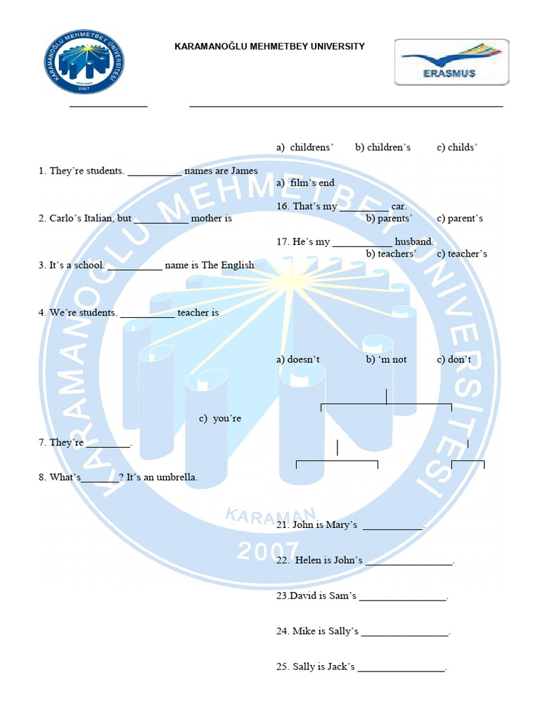 Örnek Erasmus Sinavi | PDF