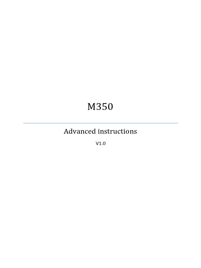 M350 Advanced-Instructions | PDF | Computer File | Directory (Computing)