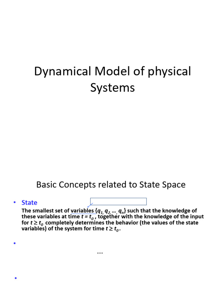 Chapter2 - Dynamical Model of Physical Systems | PDF | Variable ...