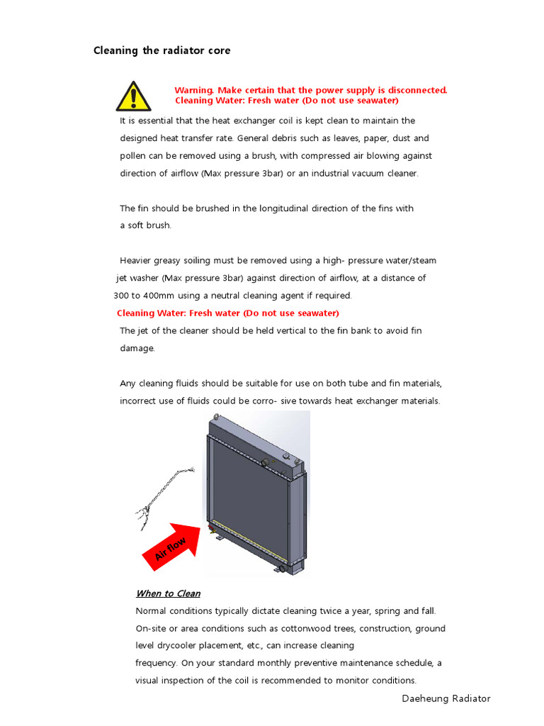 Radiator Core Cleaning Guide | PDF