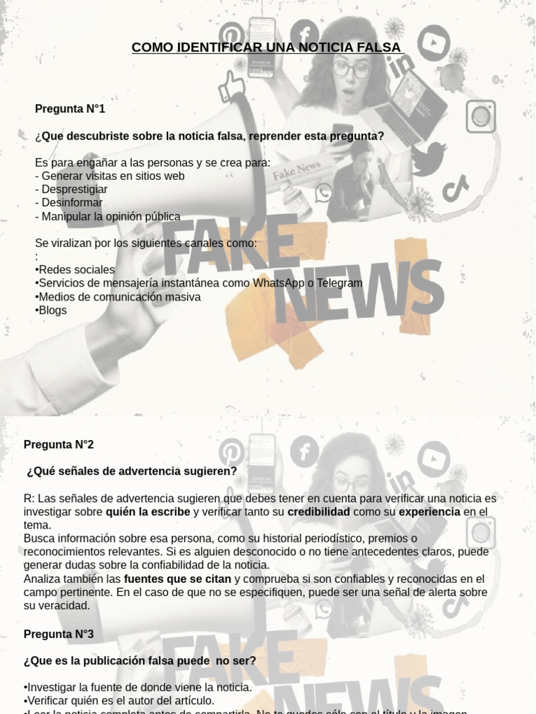 Cómo Identificar Noticias Falsas Efectivamente | PDF