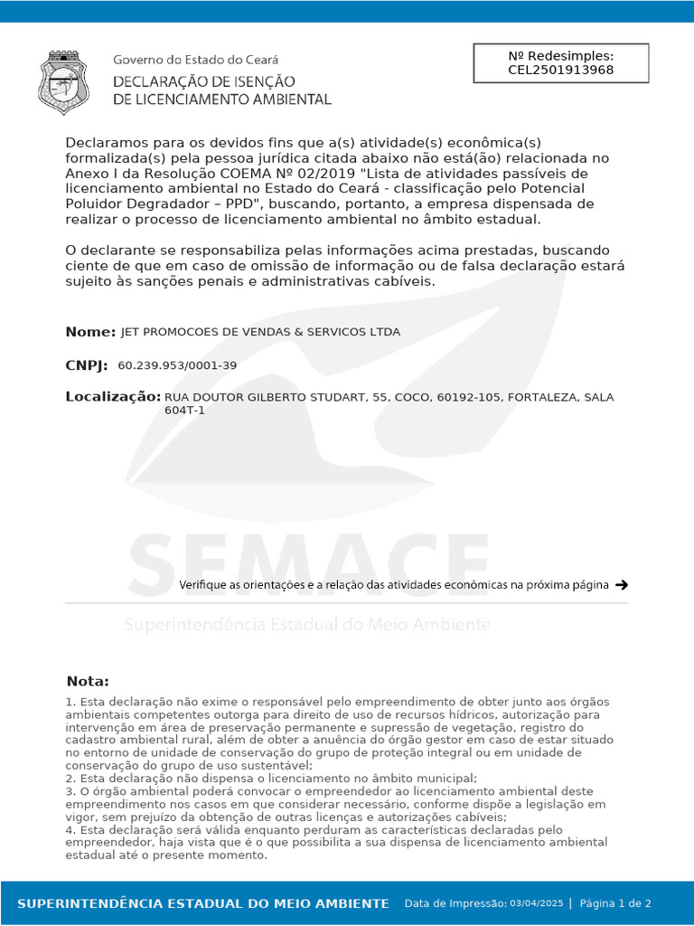 detalhesLicenciamentoOrgao JSF | PDF