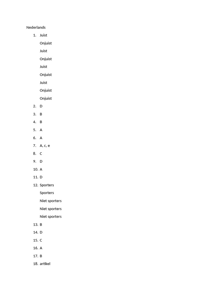 Nederlands Examen KB 2019 | PDF