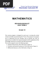2023 Mathematis Grade 12 Revision Booklet Term 2 | PDF | Function ...