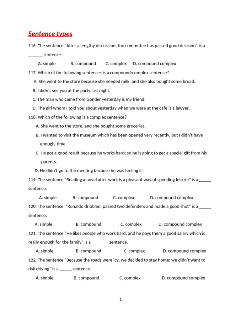 Sent. Types and Reported Speech | PDF | Linguistics | Semantic Units
