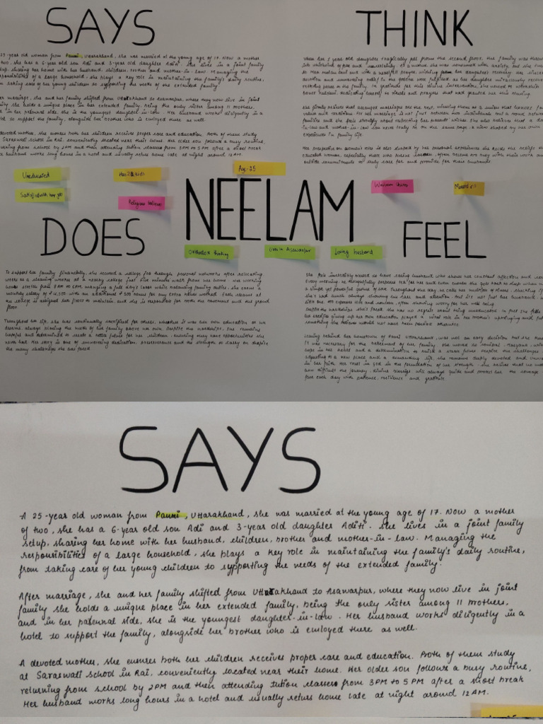 Neelam (Practice Empathy Map) | PDF