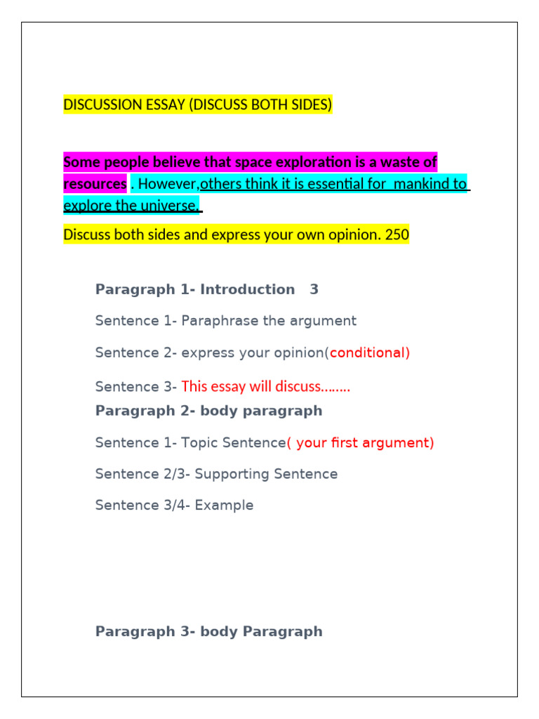 how to write a discussion essa1 | PDF | Argument | Essays