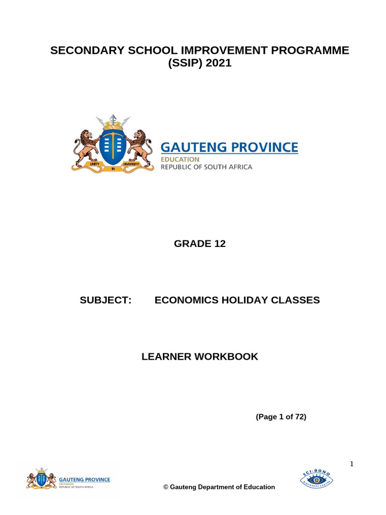 Ssip 2021 Economics Term 1 Holiday - QP | PDF | Consumption (Economics) | Business Cycle