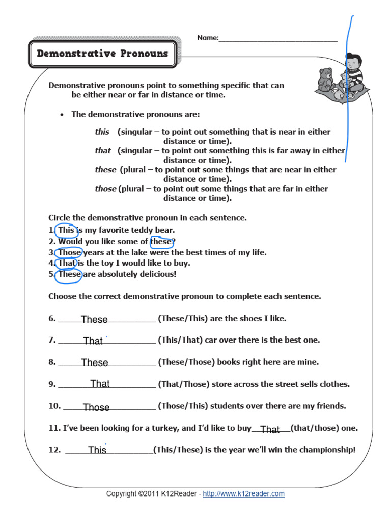 Pronoun12 - Demonstrative - Pronouns 2 | PDF