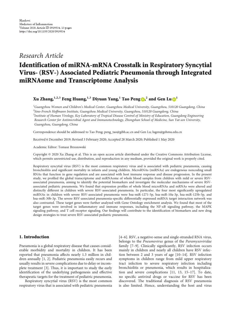 Research Article | PDF | Micro Rna | Real Time Polymerase Chain Reaction