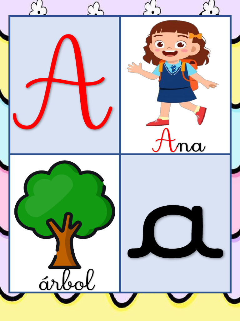 4.TARJETAS DE ABECEDARIO.pptx | PDF