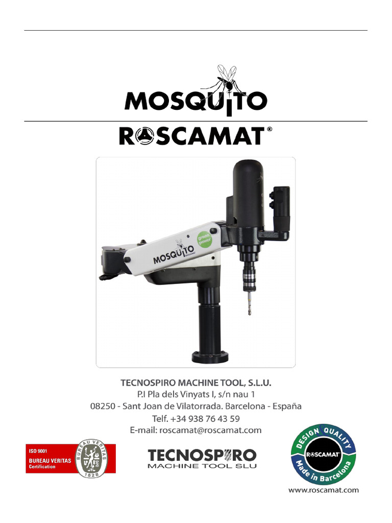 Roscamat Mosquito - en - V07 | PDF | Clutch | Power Supply