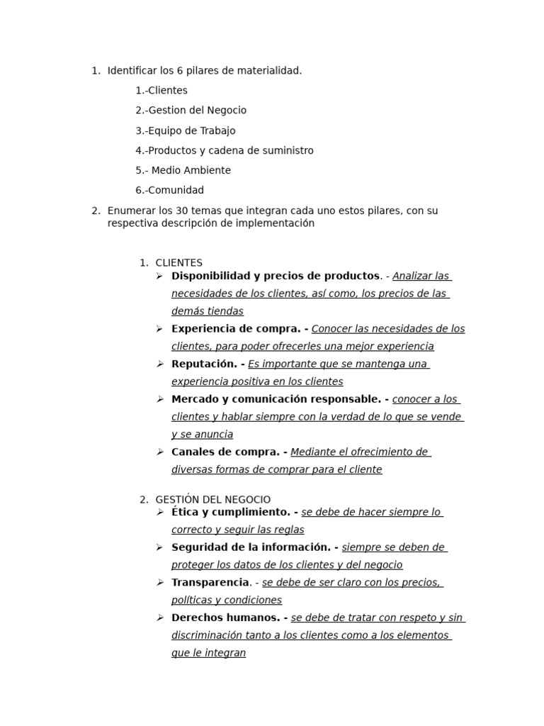Matriz de Materialidad | PDF | Residuos | Cadena de suministro