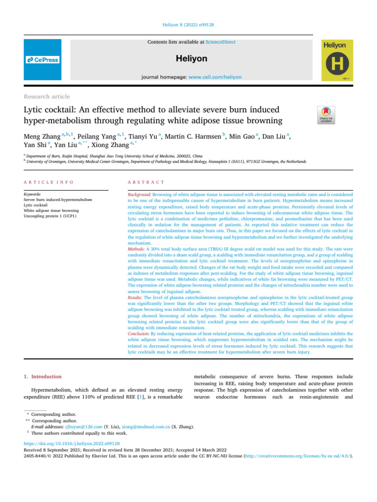 Lytic Cocktail An Effective Method To Alleviate Severe Burn Induced ...