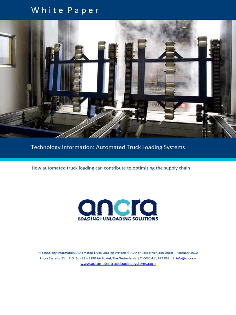 Whitepaper Atls Technology Information Ancra Systems | PDF | Logistics ...