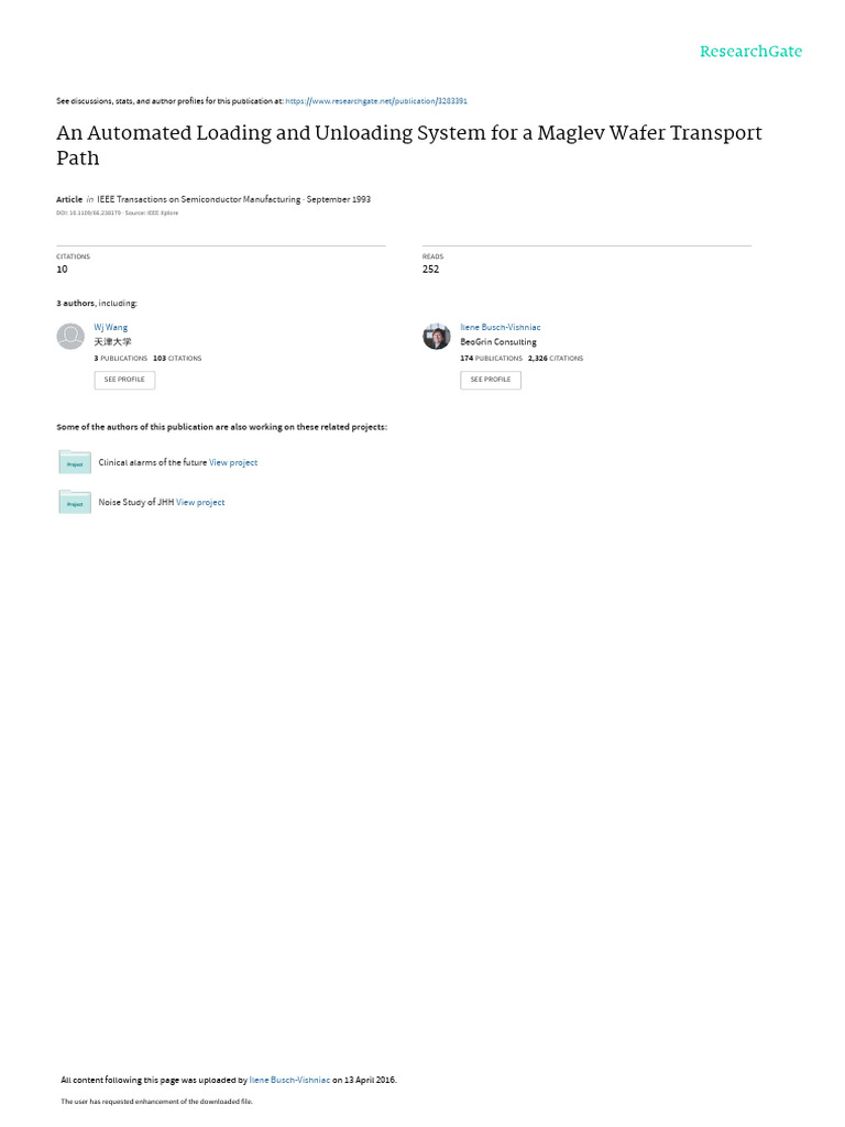 Wafer Unloading | PDF
