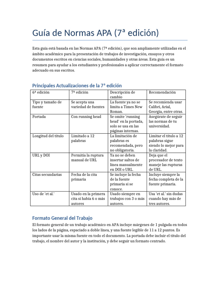 Guia Normas APA 7ma Edicion | PDF | Citación